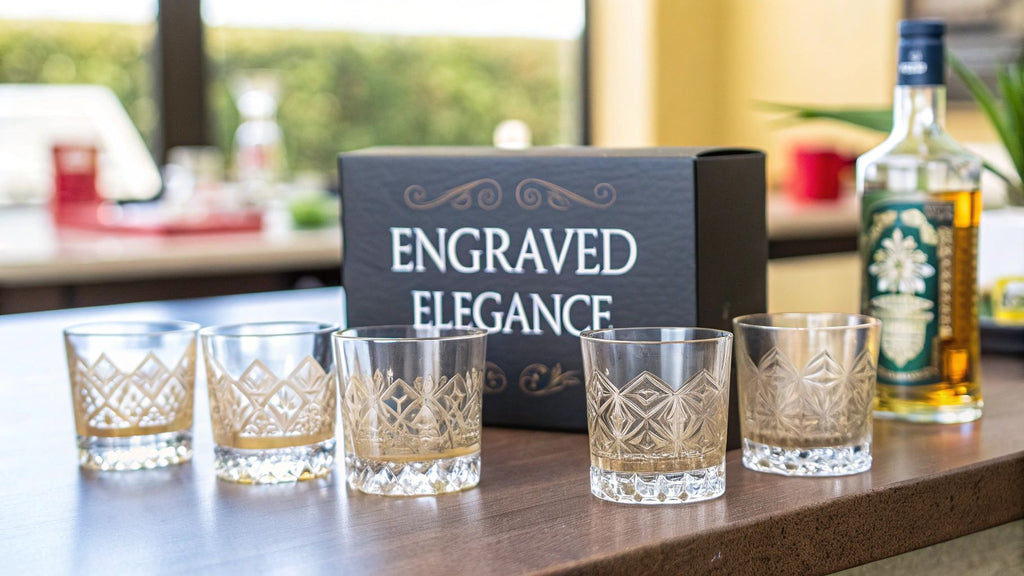7 Engraved glassware You Should Know– R.O.C.K.S. Whiskey Chilling Stones